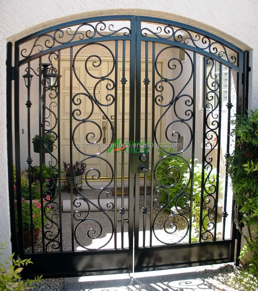 Luxury Wrought Iron Gates for Gardens and Villas from China