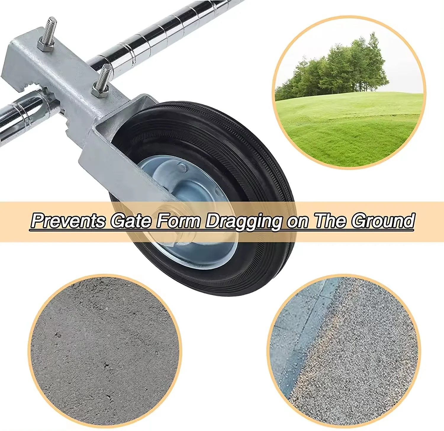 Spring Loaded Gate Casters - Durable & Easy to Install