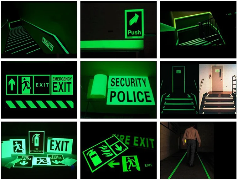 PVC Glow in the Dark Luminescent Luminous Warning Sign| Alibaba.com