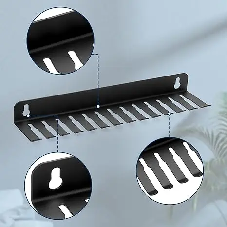 Wall-mounted Cable Hooks and Organizers, 11 Cable Slots Cable Hooks ...