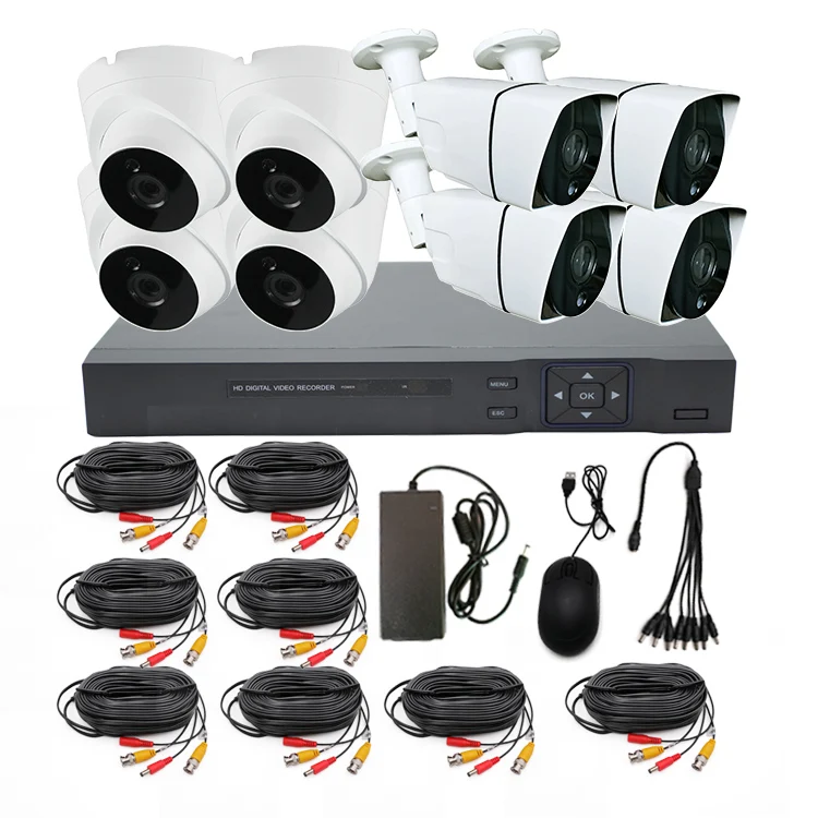 Surveillance Outdoor Set Cctv Dvr Turbo Kit Home Security Camera Cctv ...