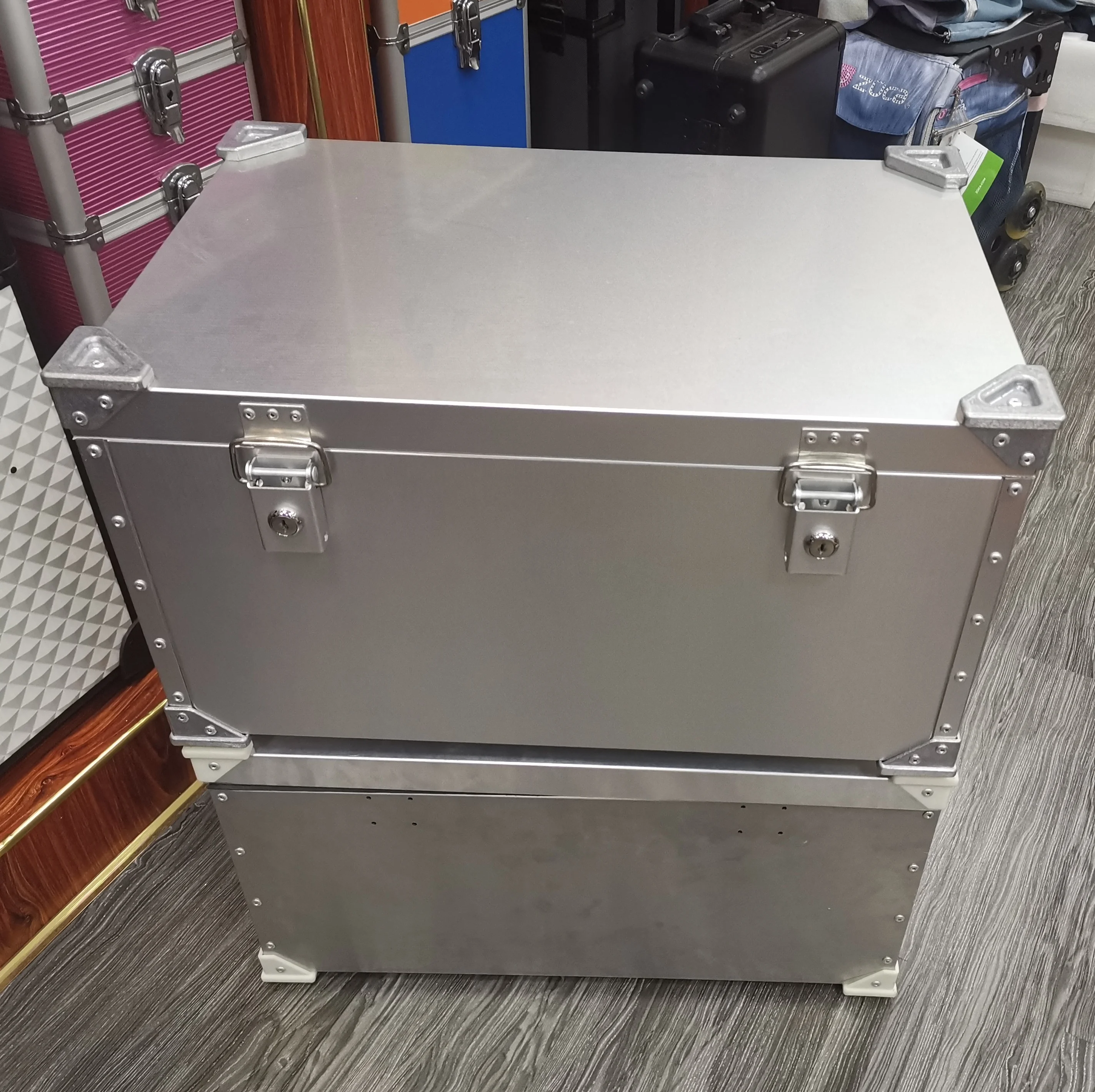 Silver Container Safety Equipment Hard Big Metal Transport Large ...