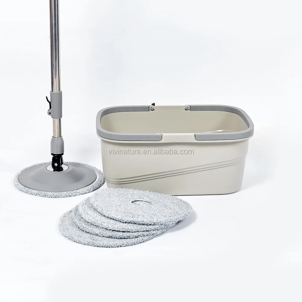 New Design Rotation Magic Mop Bucket With One Big Size Round Mop Head ...