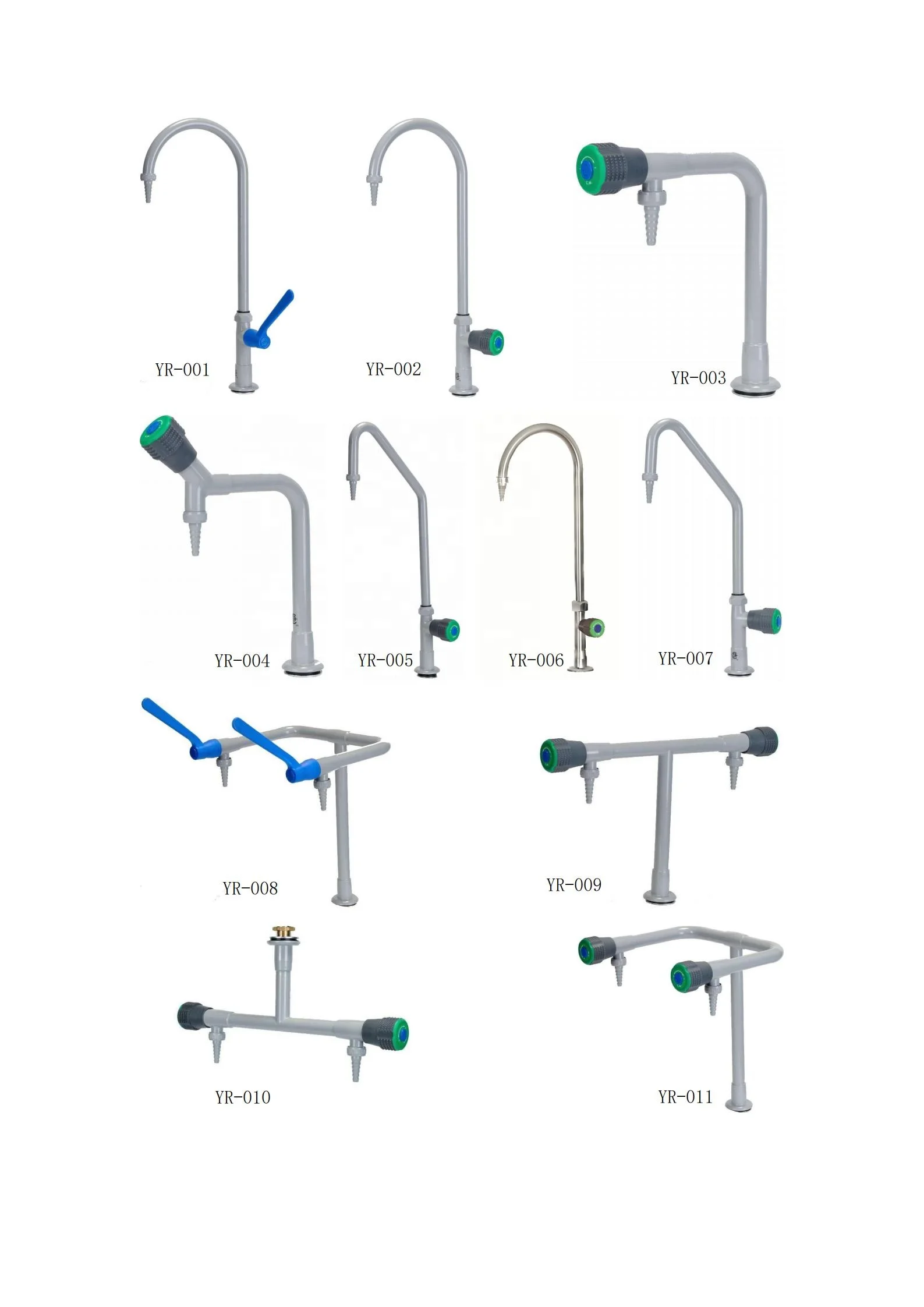 Modern Design 3-Way Tap Water Valve in PP Metal for Laboratory ...
