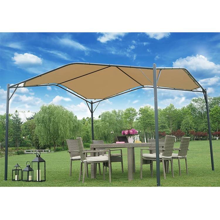 3.5MX3.5M Metal Butterfly Gazebo Frame - Durable Outdoor Canopy