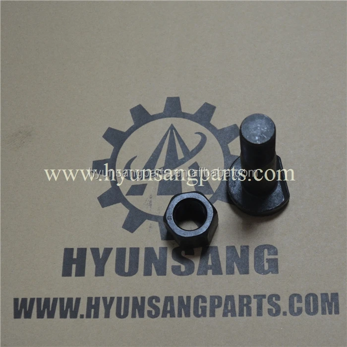 Hyunsang挖掘机零件螺栓和螺母09203-12485 01803-02430 195-27-12631 195-27-12630用于 ...