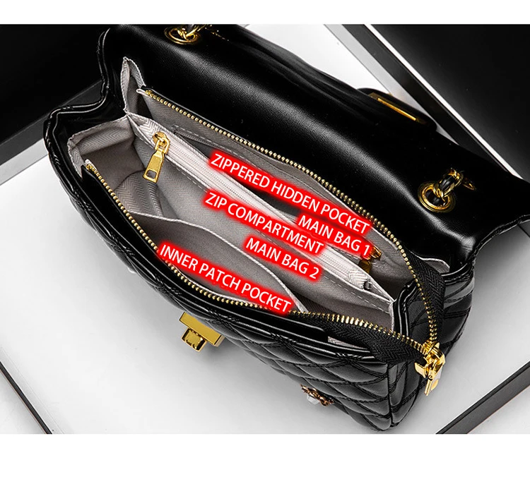 Shop Our Real Leather Designer Chain Black Bags for Women