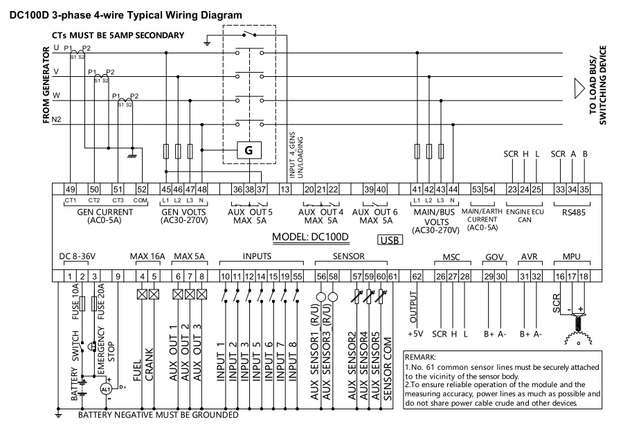 Parallel Generator Genset Controller Load Sharing Synchronising Control ...