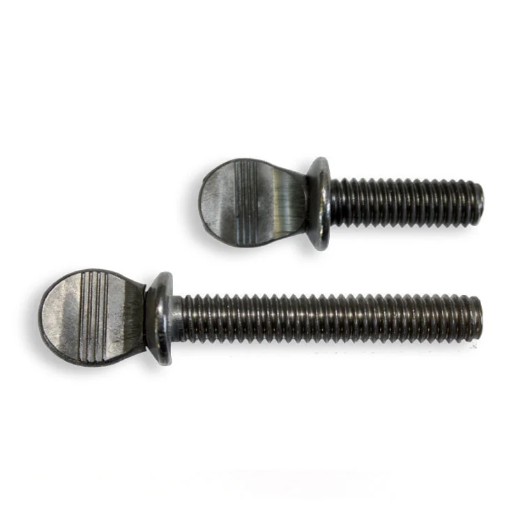 Carbon Steel Cold Forged Spade Head Thumb Screws with Shoulder Type A