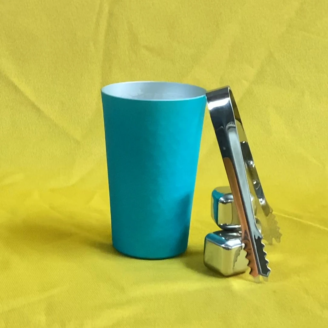 Custom Disposable Color Changing Party Cup - 450ml Aluminum