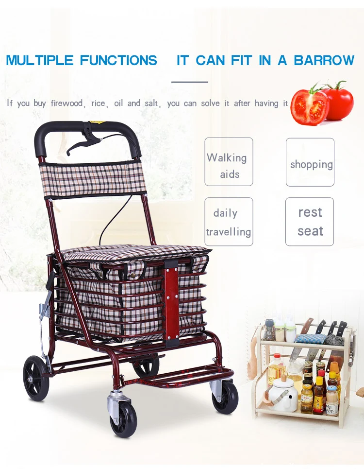 Adult Stroller Senior Person Go Cart Old Man Pram Trolley - Buy High ...