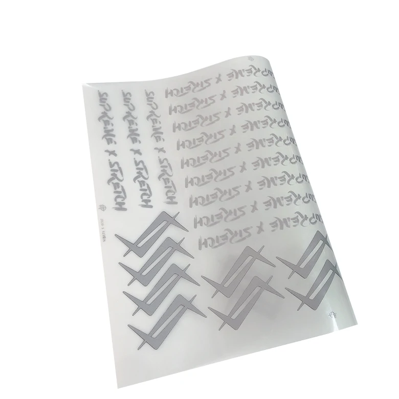 Heat Transfer Reflective Uniform logo Custom Reflective Sticker ...