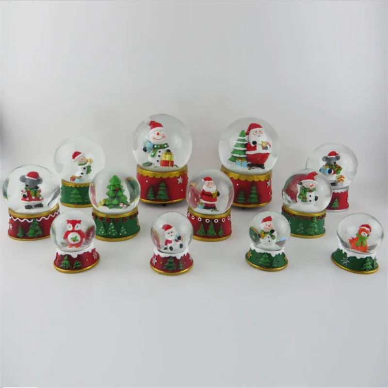 Creative New Christmas Crystal Snow Ball Gift Snowball Music Box ...