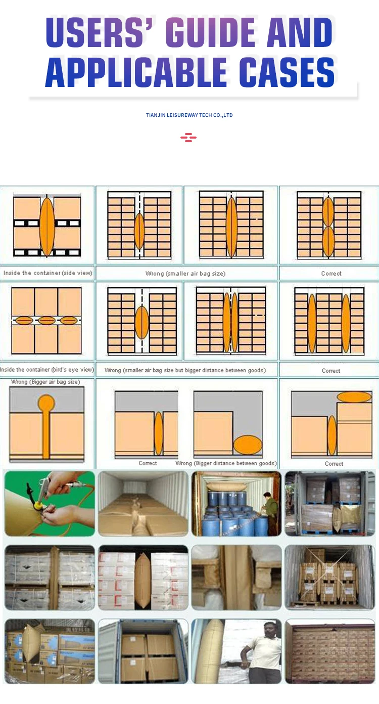 Leisureway Shipping Container Dunnage Transport Protect Air Dunnage Bag ...