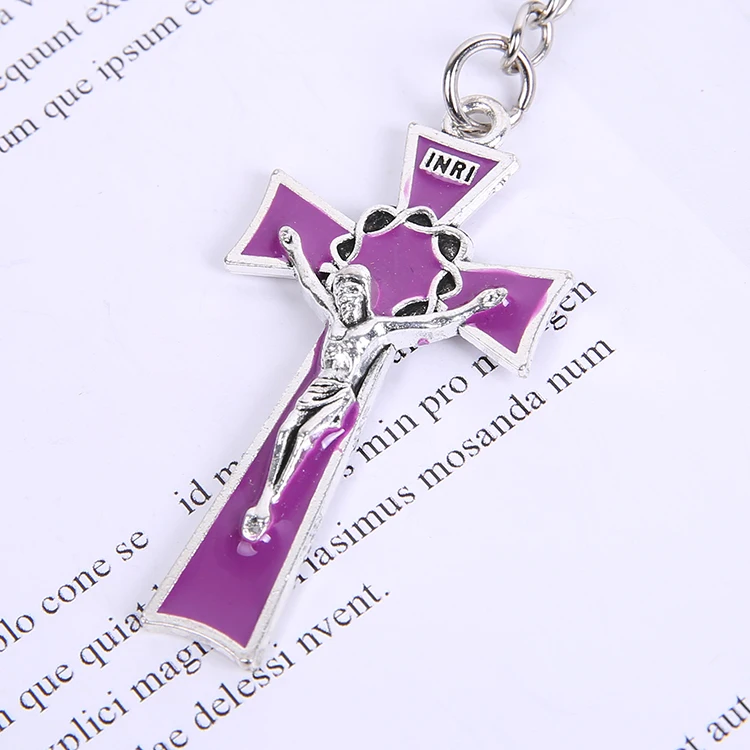 Jesus Cross Keychains Christian Religion Key Chains Fashion Jewelry ...