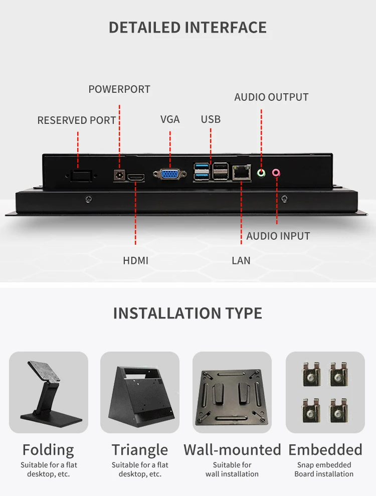 10 Inch Plc Monitor Control Hmi All In One Display Industrial ...