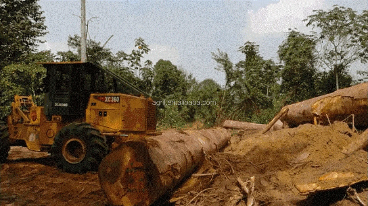 Skidder Forestry Machinery - 178Kw Diesel Logging Machine with 2-Year ...