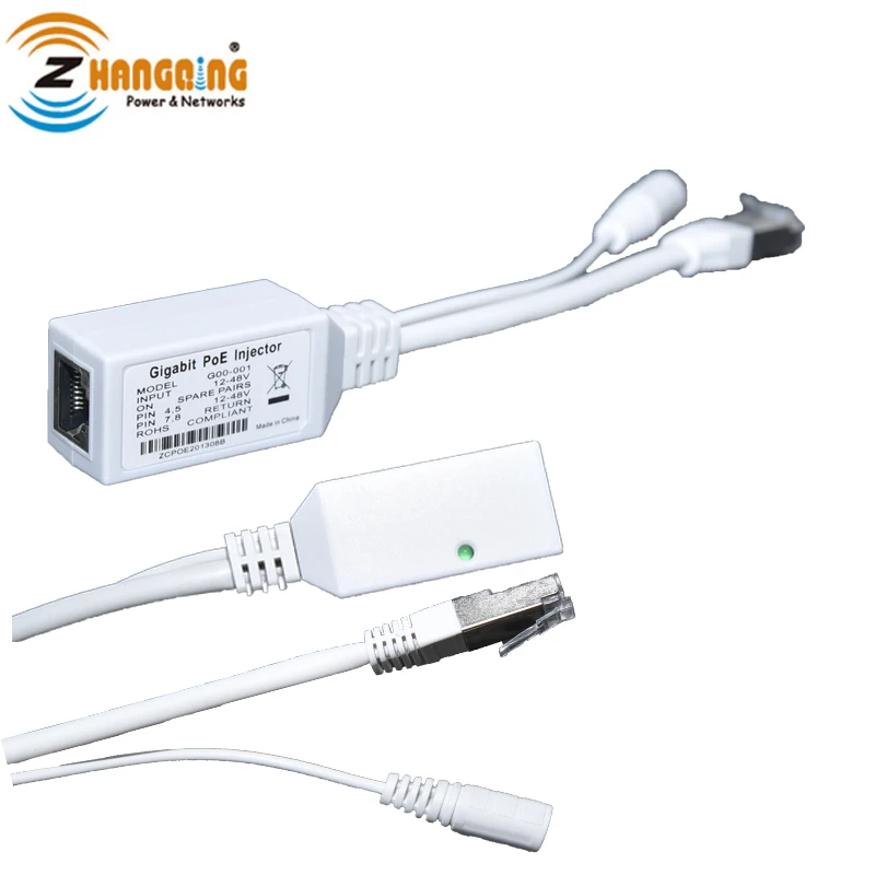 Gigabit Poe Injector Cable - Ideal for IP Cameras & Wifi