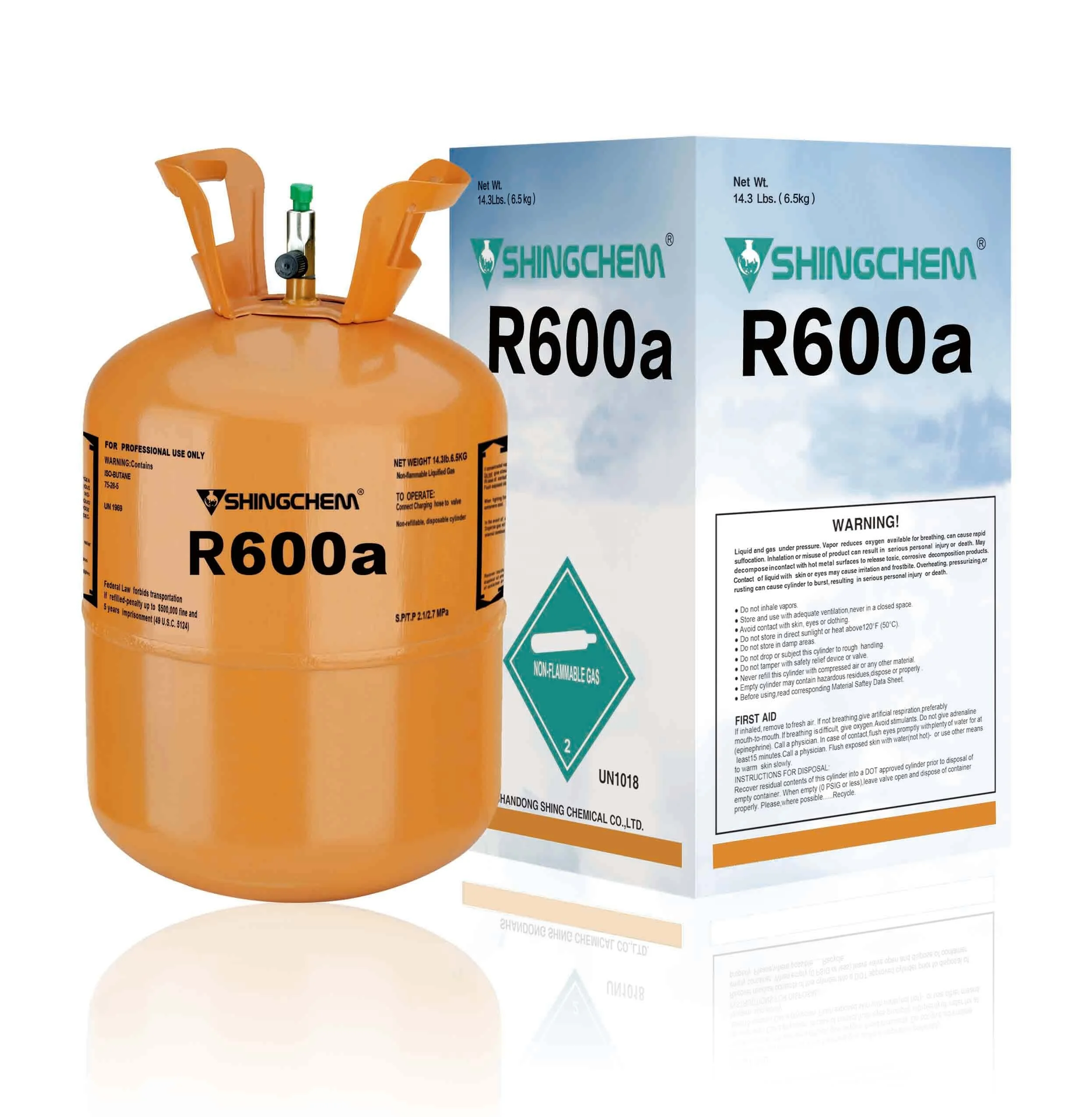 Oem Brand Available High Purity Refillable R600a Refrigerant Gas - Buy ...