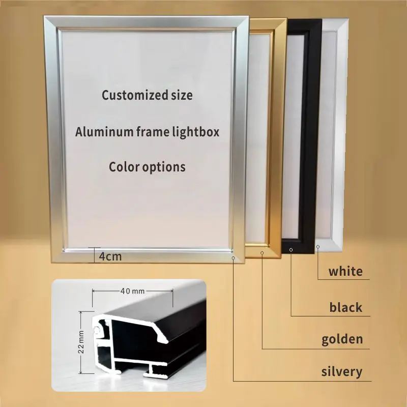 Backlight Acrylic Light Box Menu Board Display Anime Exhibit Slim Pizza ...