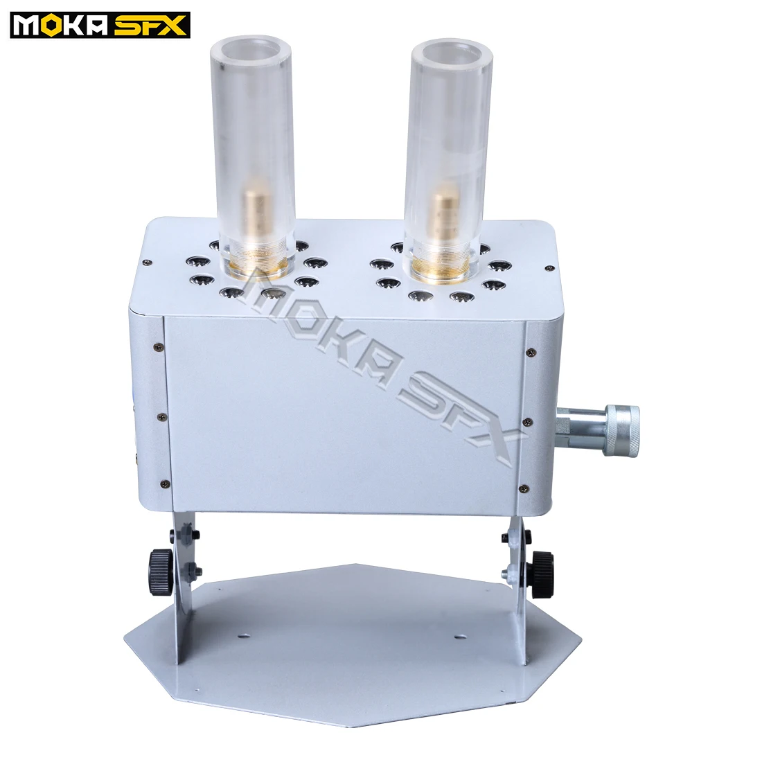 Stage Strong Effect LED Co2 Jet Machine 18x 3W RGB Double Heads Smoke ...