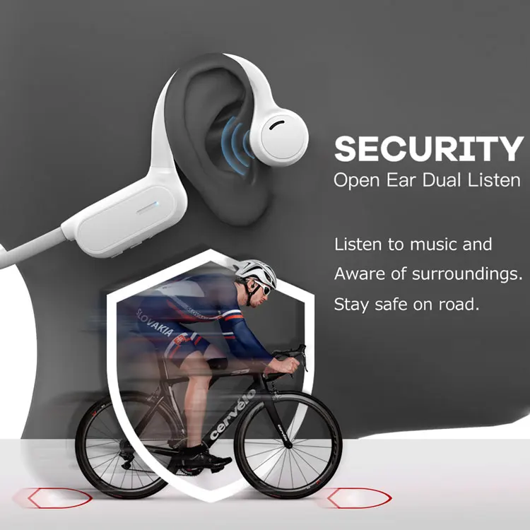 Ergonomic Open Ear Headphones - Bluetooth 5.0 Workout Audio