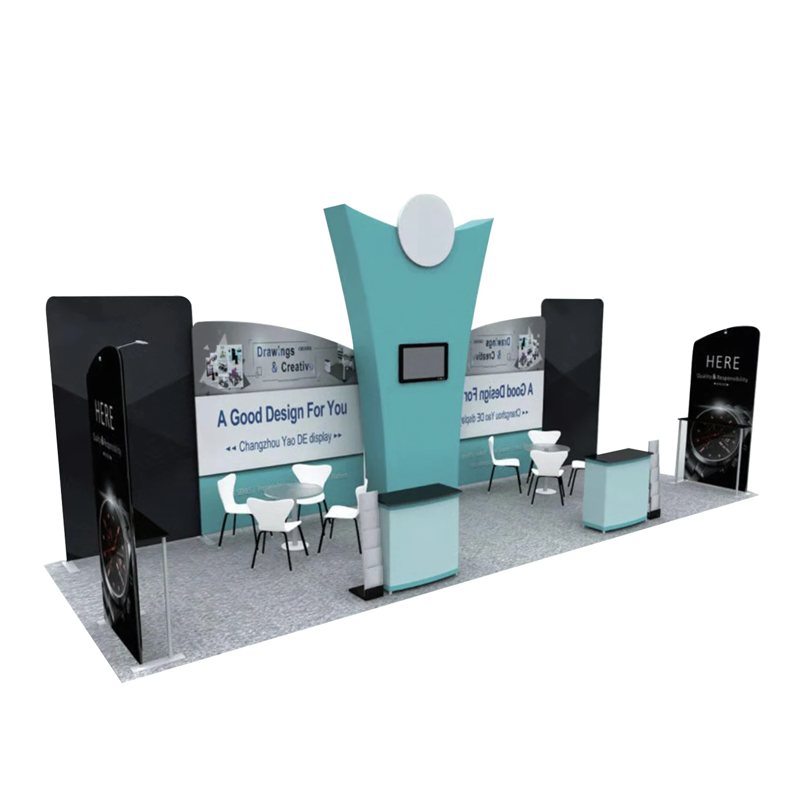 Aluminum Event Backdrop Booth Display Exhibition Partition Walls - Buy ...
