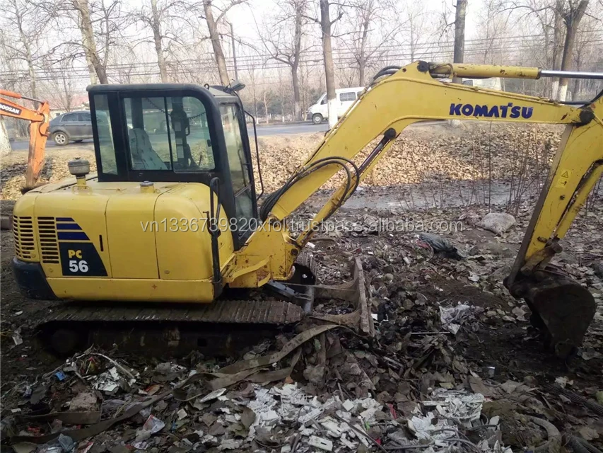 Japan Komatsu Pc56-7 Used Excavators 5ton Good Quality Excavator Pc56-7 Mini Excavator For Cheap ...