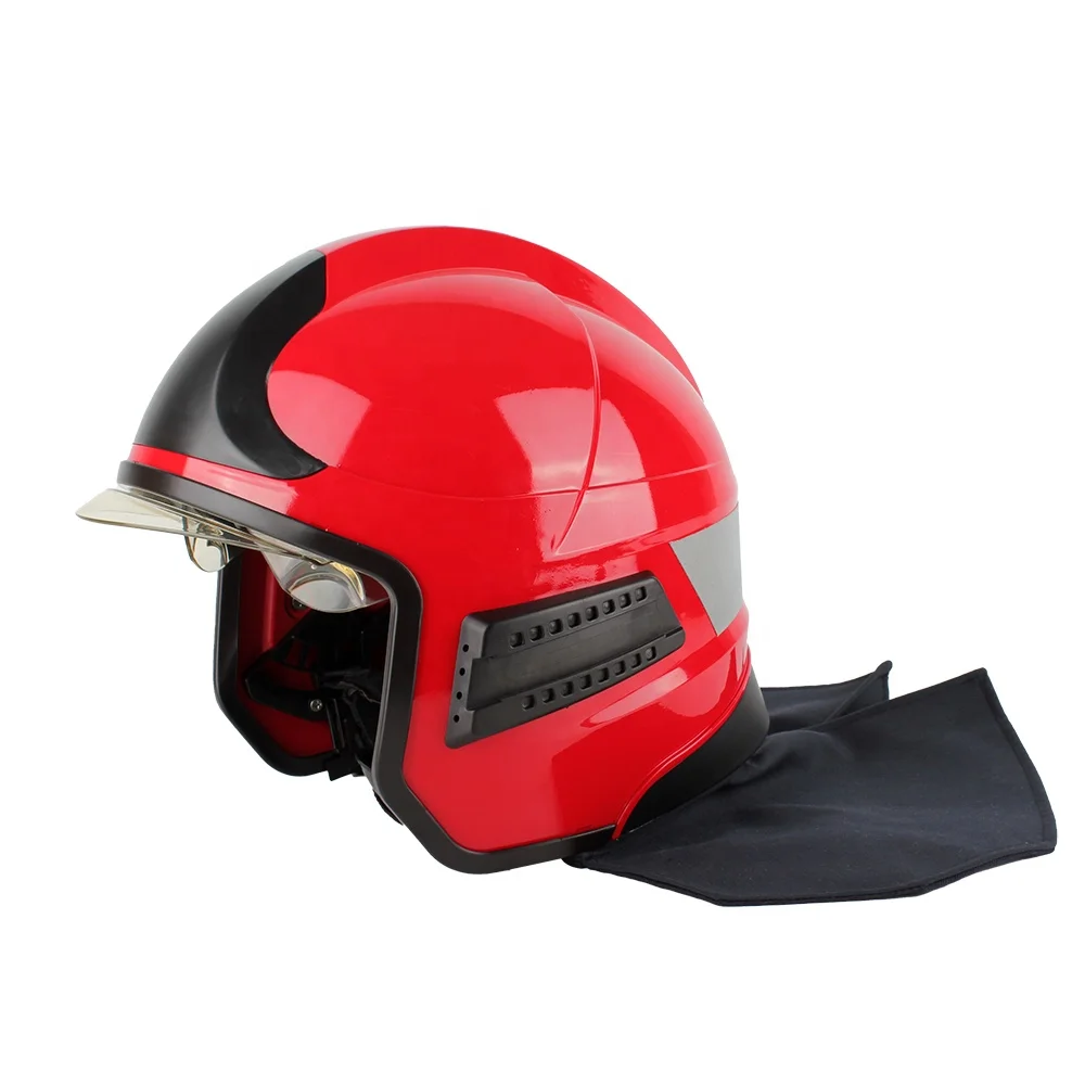 Fireman Helmet Flame Retardant Fire Protection Helmet Fire Fighter ...