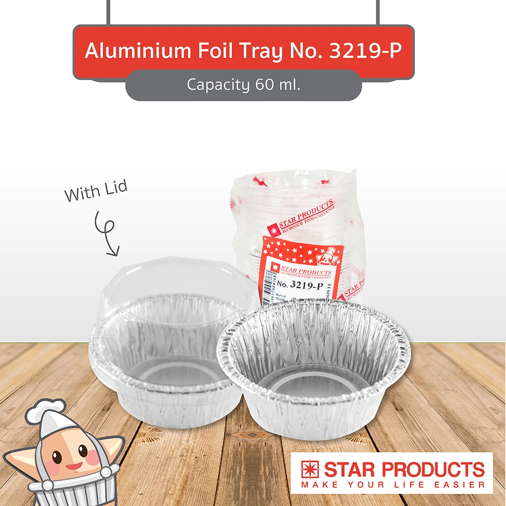 Aluminium Foil Tray No.3219-p Foil Container With Dome Lid Round Shape ...