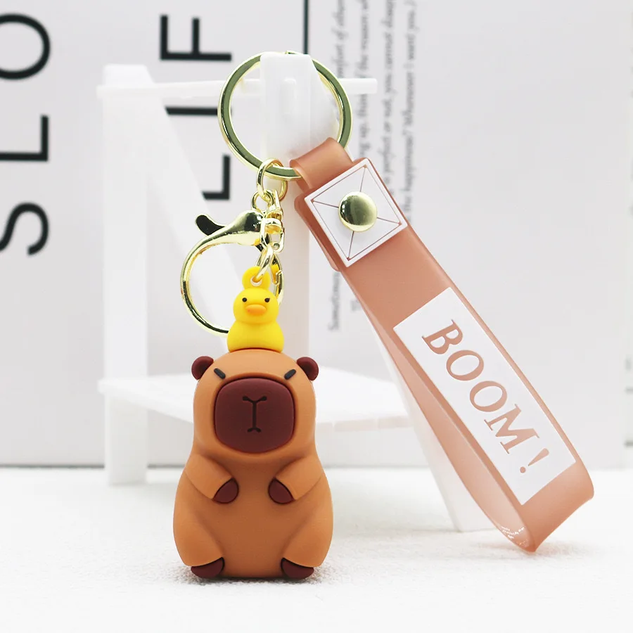 Kawaii Capybara Keychains Cute Animal Water Hogs Bag Pendants For Bags ...