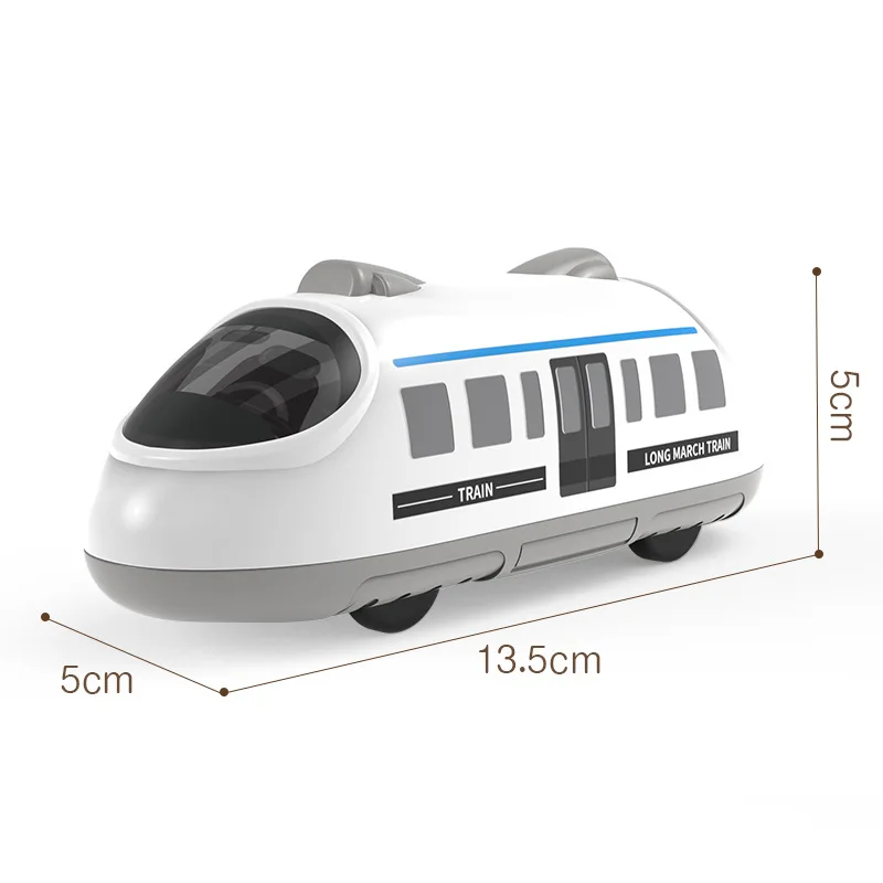 High-Speed Train Model Diecast Toy Double Return Inertia Rail Car for ...