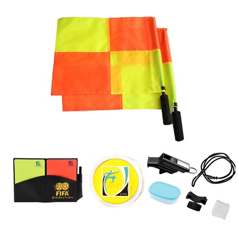 Football Soccer Referee Kit - Essential Linesman Flags
