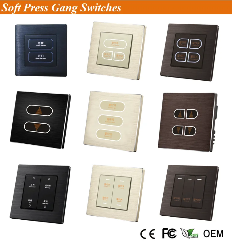 Touch Switch Dnd Doorbell System Crystal Glass Panel Hotel Hotel ...