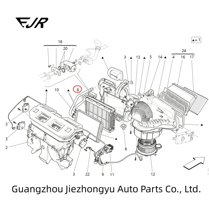 High-quality Evaporator Assembly for Maserati Ghibli & Levante
