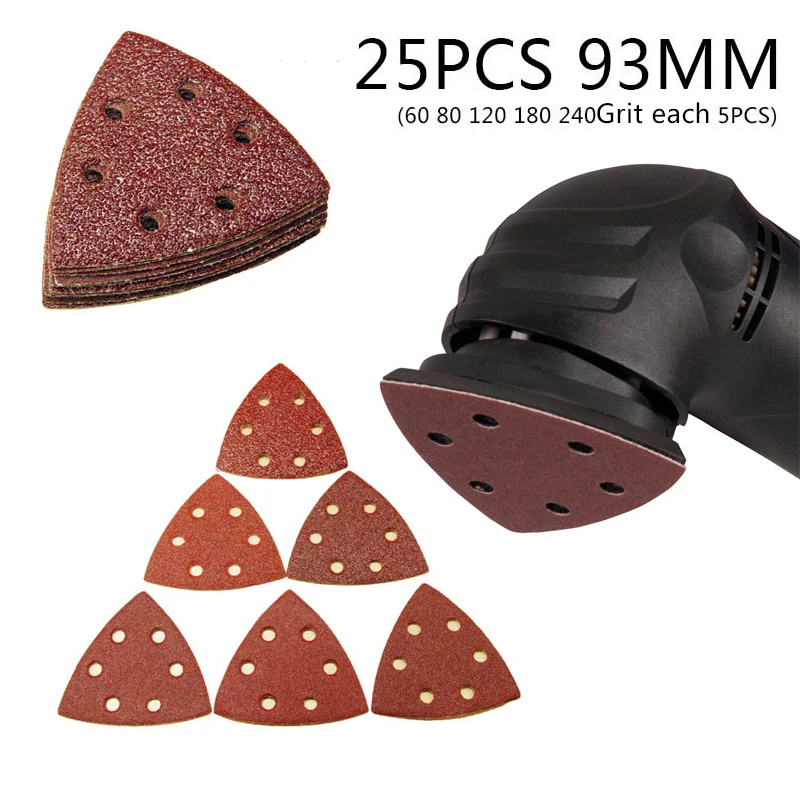 Sanding Paper Set - 93mm Triangle Sander Sandpaper Grinder