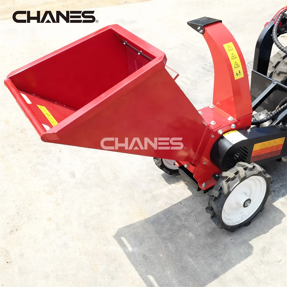 Wood Chipper Mini Skid Steer Loader Wood Splitter Attachment Fit Chanes ...