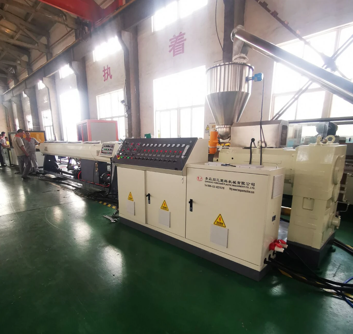 110mm Pvc Pipe Manufacturing Machine Plastic Waste Water Tube Making ...