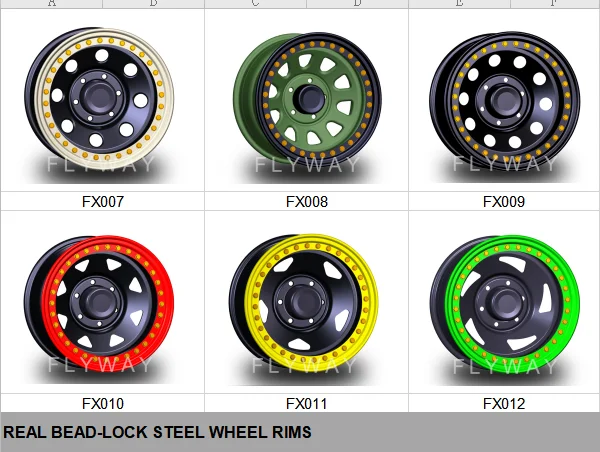 Flyway Genuine Steel Beadlock Wheel Rim for Offroad