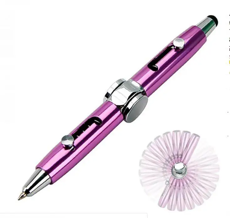 Multi-functional 3 In 1 Hand Rotating Pen Anti-anxiety Rotator Toy Pen ...
