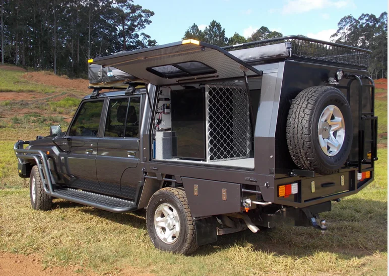 4x4 Dual Cab Camper with Slide on Canopy - Durable & Versatile