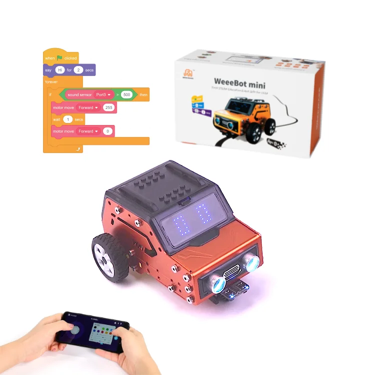 Weeebot Mini STEM Robot - Educational DIY Toy for Kids