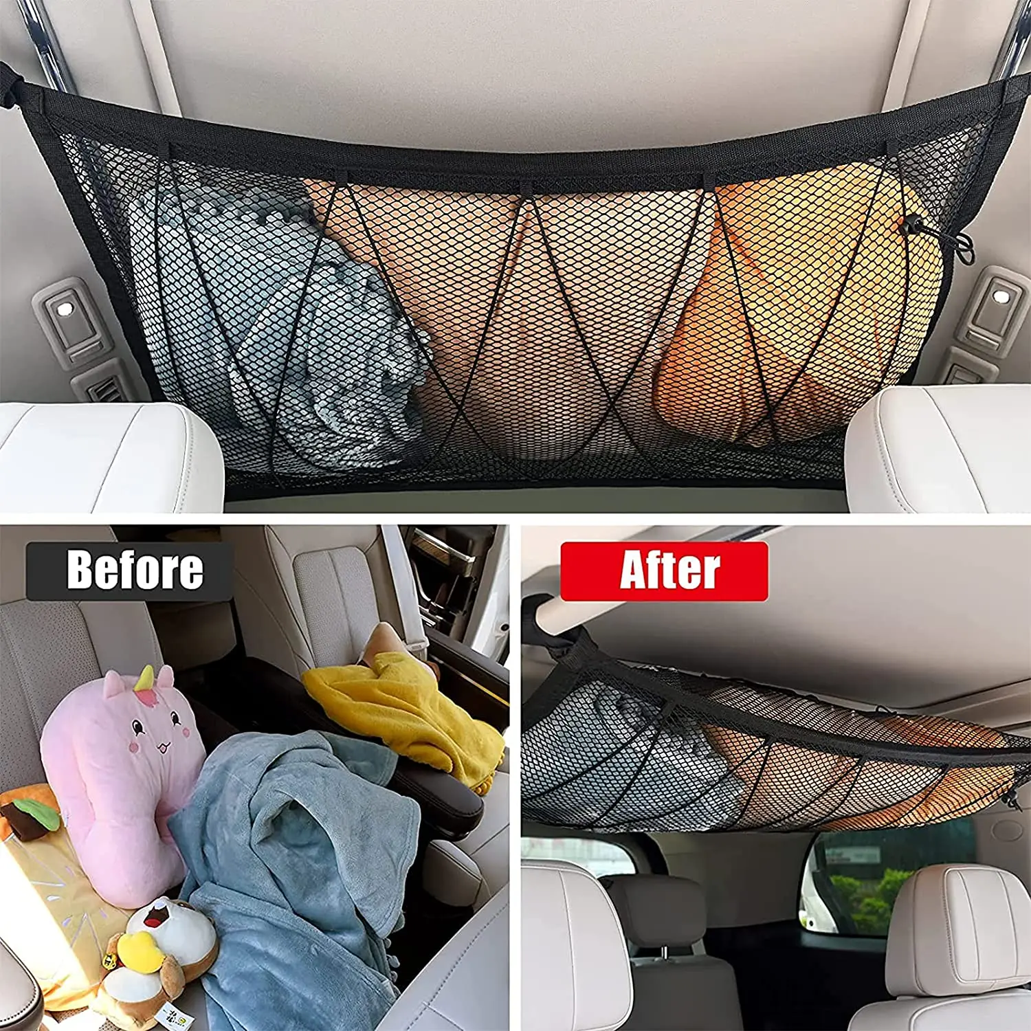 Car Interior Ceiling Net,Interior Roof Storage Net For Auto,Vehicle ...