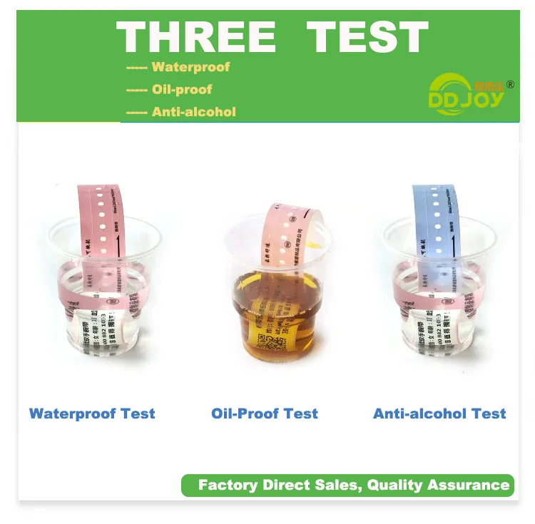 Promotional Thermal Printable Wristbands With Barcode Hospital Adult ...