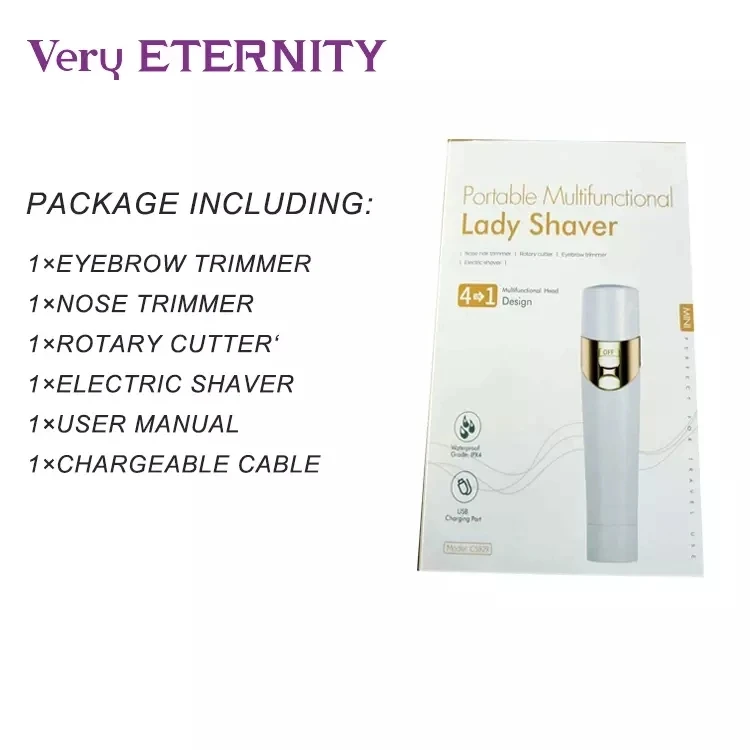 High Quality Rechargeable Hair Removal Waterproof Electric 4 in 1 Mini ...