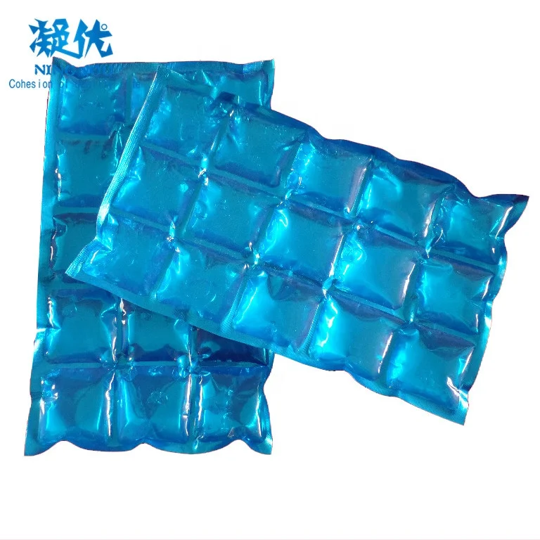 Portable Reusable Ice Cube Mat Freezer Pack with Aluminum Foil for Food ...