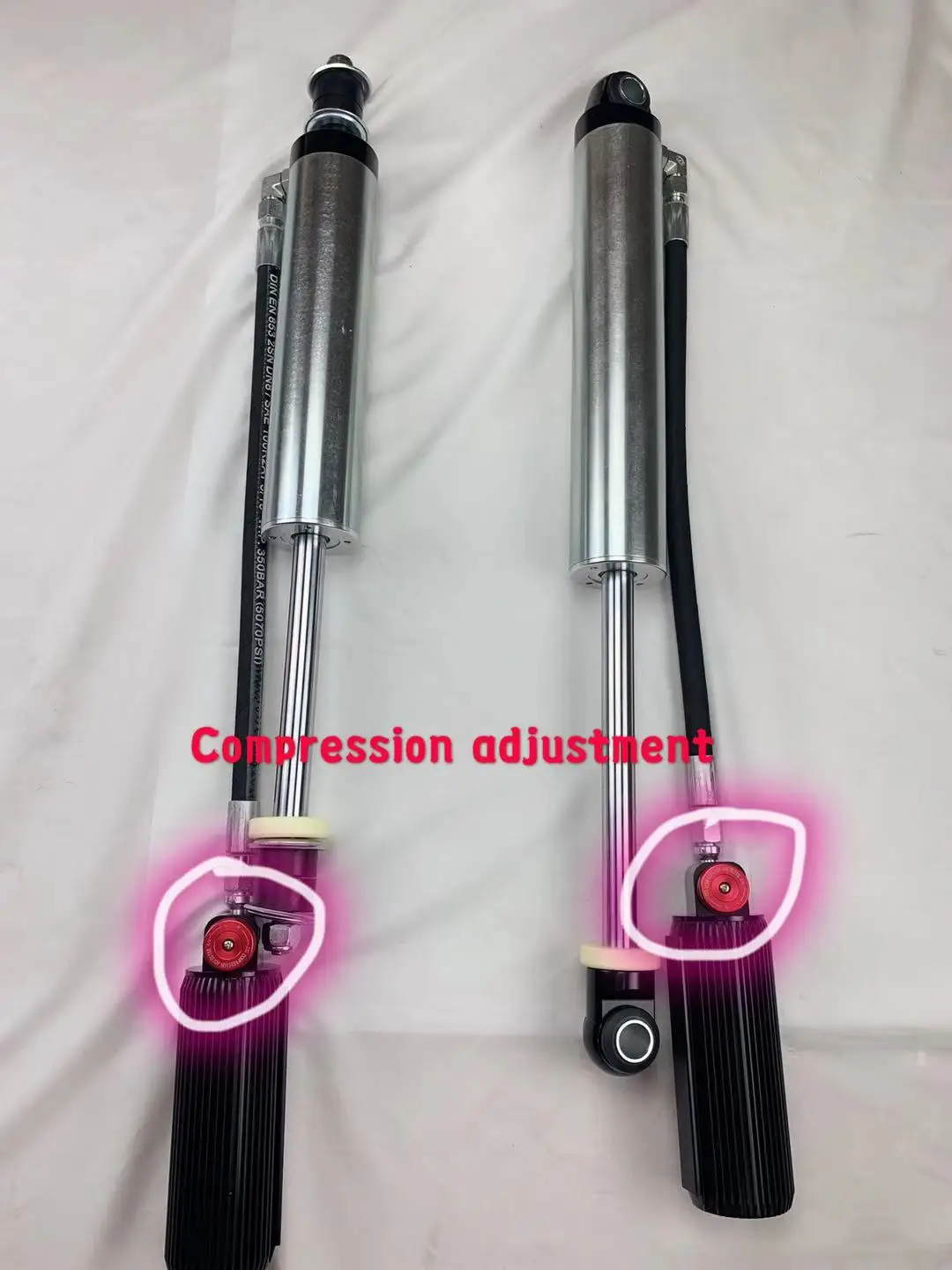 4x4 Offroad Mono-tube 2" Lifting Shock Absorber Set For Landcruiser105 ...