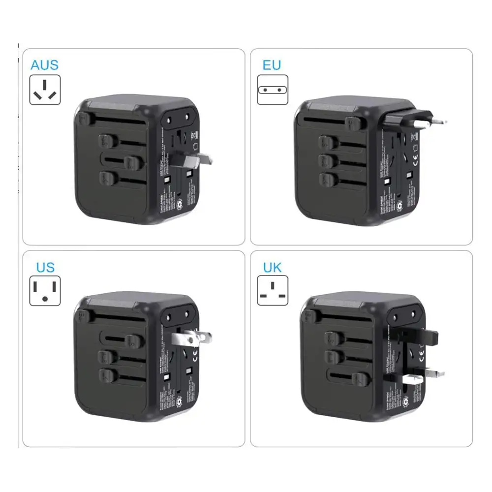 Multinational UK BS 5733 Japan Universal Travel Adapter 10A/250V Smart ...