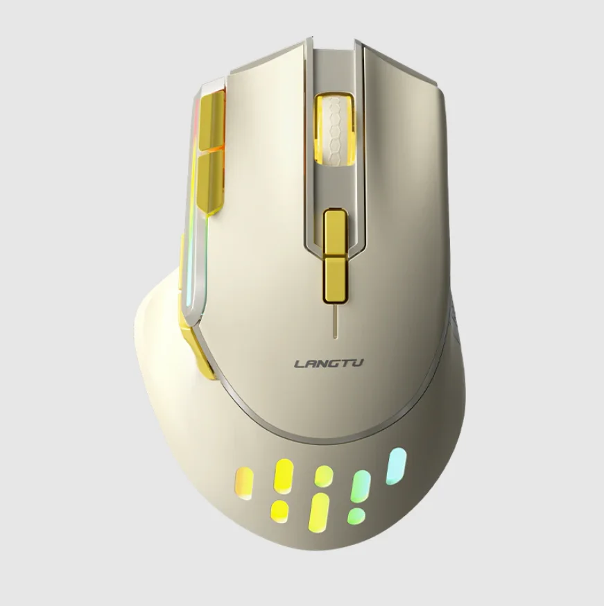 LANGTU G3 Wired Gaming Mechanical Mouse Customizable RGB Lighting ...