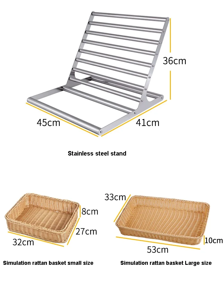Buffet Equipment Stainless Steel 2 Layers Snack Stand And Buffet Food ...